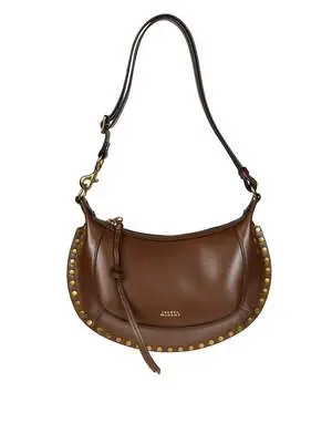 Isabel Marant Étoile Moon Detail Leather Mini Bag - Marrone