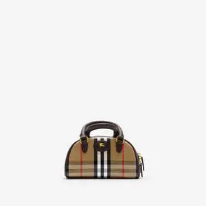 Burberry Mini Bowling Tote Bag - Sand