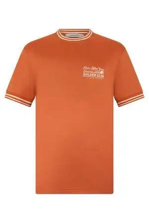 GOLDEN GOOSE Short Sleeve Piqué T-shirt Comfortable Fit