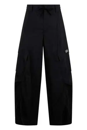 Dolce & Gabbana Loose Fit Cotton Cargo Pants For - Black
