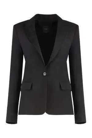 Pinko Single-breasted Blazer - Black