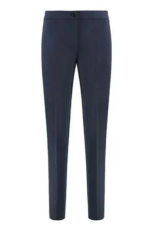 Pinko Viscose Blend Side-pocket Trousers - Blue
