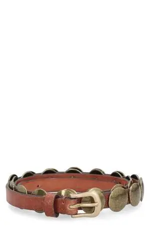 GOLDEN GOOSE Studded Leather Belt