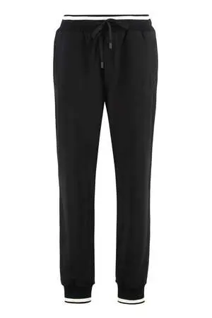Dolce & Gabbana Cotton Track Pants For With Ribbed Hems