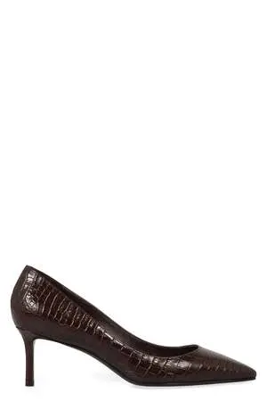 JIMMY CHOO Romy 60 Leather Pointed Décolleté Stiletto Heels - Brown