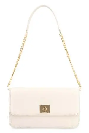 GOLDEN GOOSE Golden Gioia Mini Leather Crossbody Handbag 24 Cm - White
