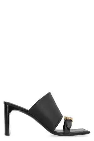 Balenciaga Bel Air Leather Sandals For - Black