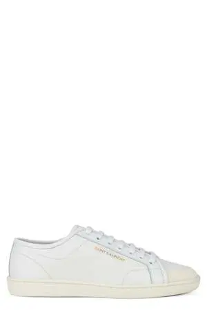 Saint Laurent Court Classic Sl/06" Leather Sneakers - White