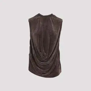 Rick Owens Subhuman Viscose Silk Tank Top