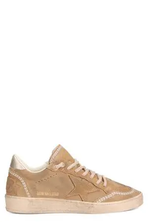 GOLDEN GOOSE Ball Star Suede Sneakers With Light Rubber Sole