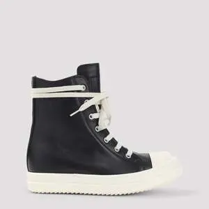 Rick Owens Vintage Leather Sneakers - Black