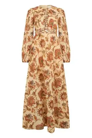 Zimmermann Long Floral Print Maxi Dress - Multicolor