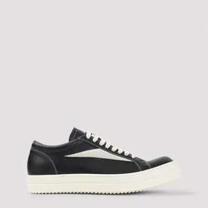 Rick Owens Vintage Leather Sneakers - Black