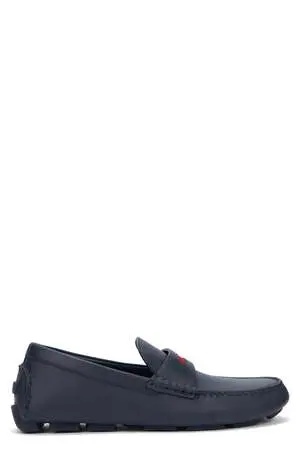 Gucci Leather Driver Moccasin - Blue