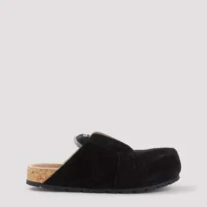 Balenciaga Dumbo Flat Leather Sneakers - Black