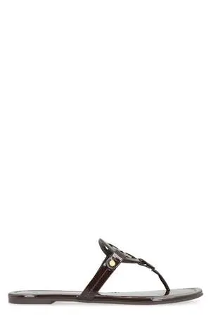 Tory Burch Miller Leather Flip-flop Sandals - Brown