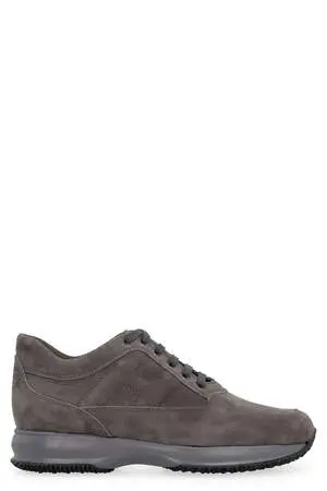 Hogan Embossed Monogram Suede Sneakers