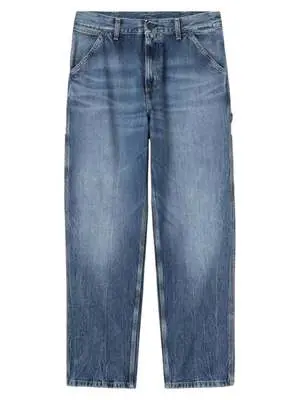 Carhartt Work In Progress Straight Leg Denim Jeans - Navy
