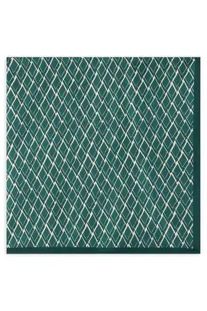SLOWEAR 60x60cm Silk Scarf With Geometric Pattern