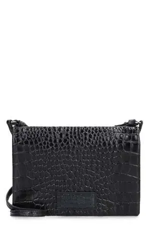 MAISON MARGIELA Crocodile-effect Leather Mini Shoulder Bag
