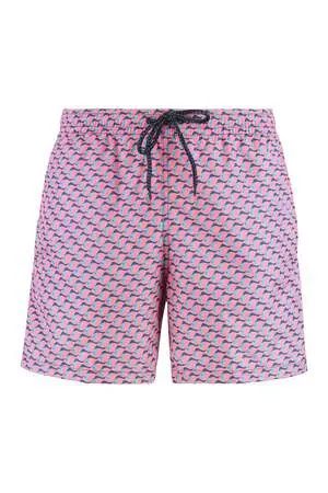 DRUMOHR Nylon Swim Shorts With Back Flap Pocket - Multicolor