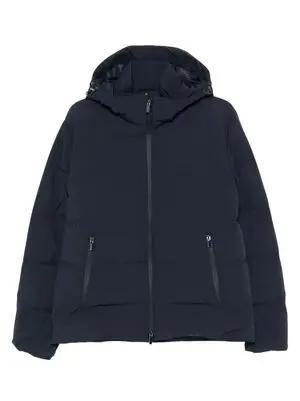 Paul & Shark Hooded Quilted Jacket - Blue