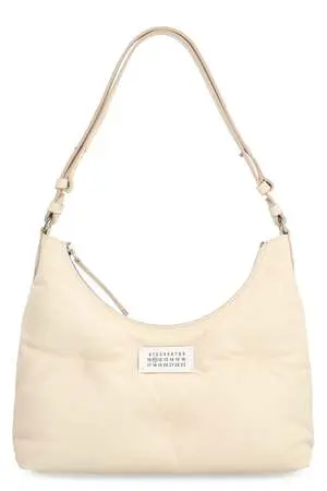 MAISON MARGIELA Quilted Leather Glam Slam Mini Hobo Handbag