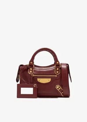 Balenciaga Mini Le City Upt Handbag - Ruby