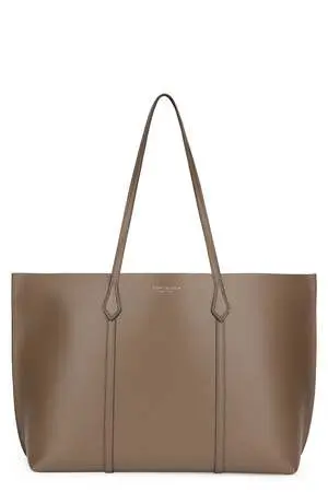 Tory Burch Perry Leather Tote Handbag 28 Cm