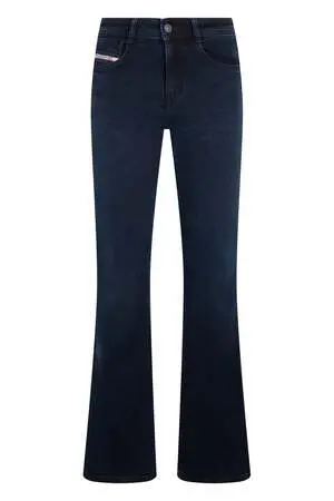 DIESEL® Flared Bell-bottom Jeans In Cotton Denim - Blue