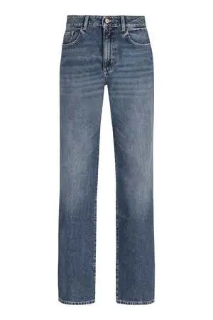 ICON DENIM LOS ANGELES Straight-leg Logo Back Jeans