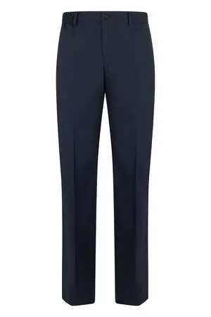 SLOWEAR Technical Straight-leg Trousers With Elasticated Waist - Blue