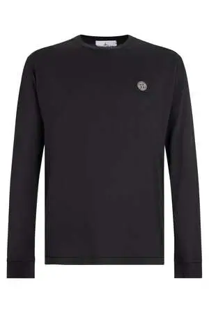 Stone Island Long-sleeve Cotton Shirt - Black