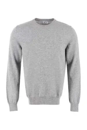 THE ALPHABET The Rib-trim Cashmere Sweater - Grey