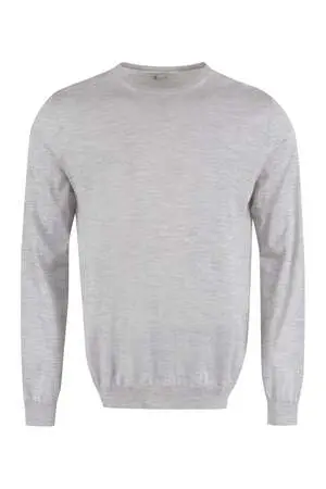 THE ALPHABET The Fine-knit Crew-neck Sweater - Grey