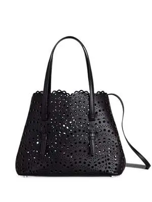 Alaïa Mina 25 Mini Tote Bag - Noir