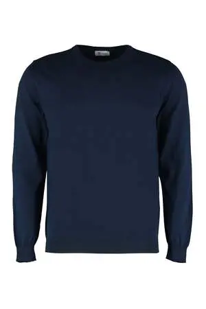 THE ALPHABET The Alphabet Knit Cotton Crew-neck Sweater - Blue