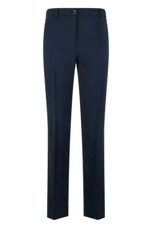 NINE:INTHE:MORNING Slim Fit Tailored Pants - Blue