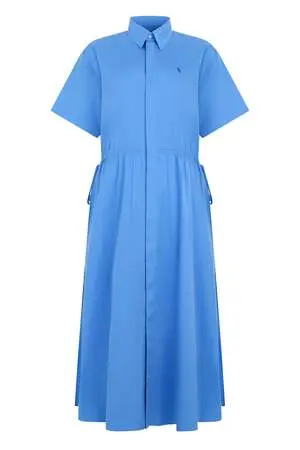 Polo Ralph Lauren Drawstring Midi Shirt Dress