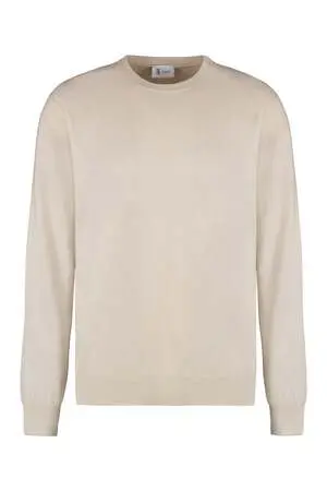 THE ALPHABET The Ribbed Wool-cashmere Knit Sweater - Ecru