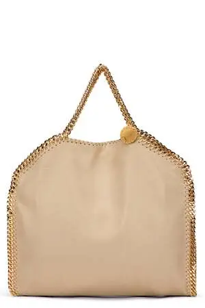 Stella McCartney Shaggy Deer-effect Falabella Tote Bag - Beige