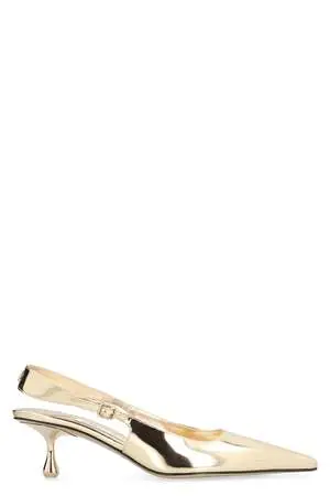JIMMY CHOO JIMMY CHOO Amel Pointed Toe Leather Slingback Pumps