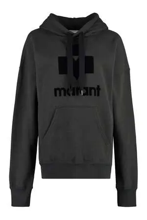 MARANT ETOILE Mansel Logo Cotton Hoodie - Green