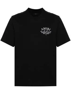 Amiri Logo Print T-shirt For - Black