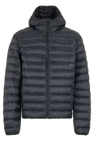 Canada Goose Quilted Hooded Down Jacket - Black