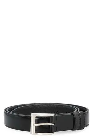 Hogan Reversible Calf Leather Belt 3 Cm With 5x4 Cm Buckle - Black
