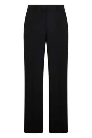 TOTEME Straight Pants In Wool-blend Fabric - Black