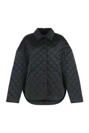 TOTEME Quilted Jacket With Elegant Collar - Black