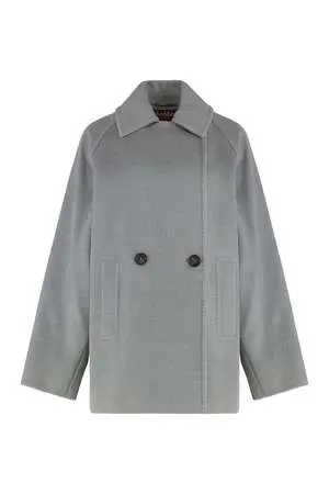 Max Mara Double-breasted Wool Blazer - Grey