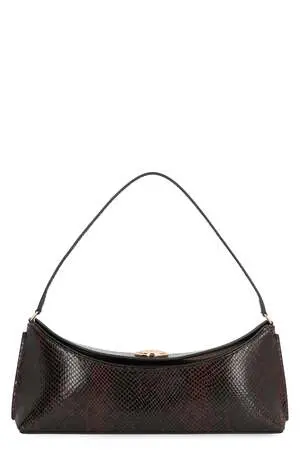 Jacquemus Ovalo Mini Clutch With Top Handle - Brown